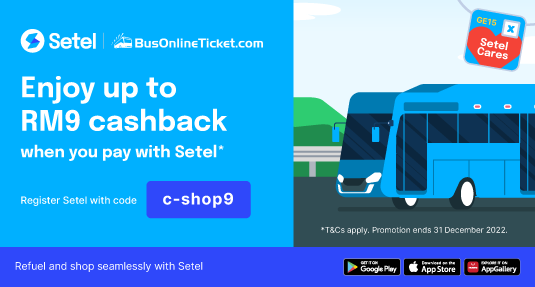 Book Bus Ticket Online & Pay with Setel | BusOnlineTicket.com