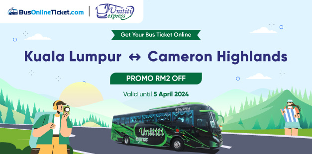 RM2 OFF on Bus from KL to Cameron Highlands | BusOnlineTicket.com